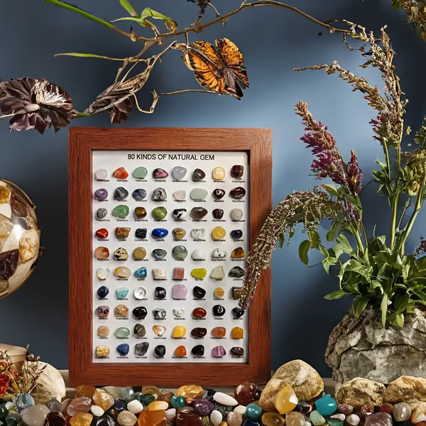 🔥80 kinds of natural ore specimens Holidays, birthdays, collectible gi ...