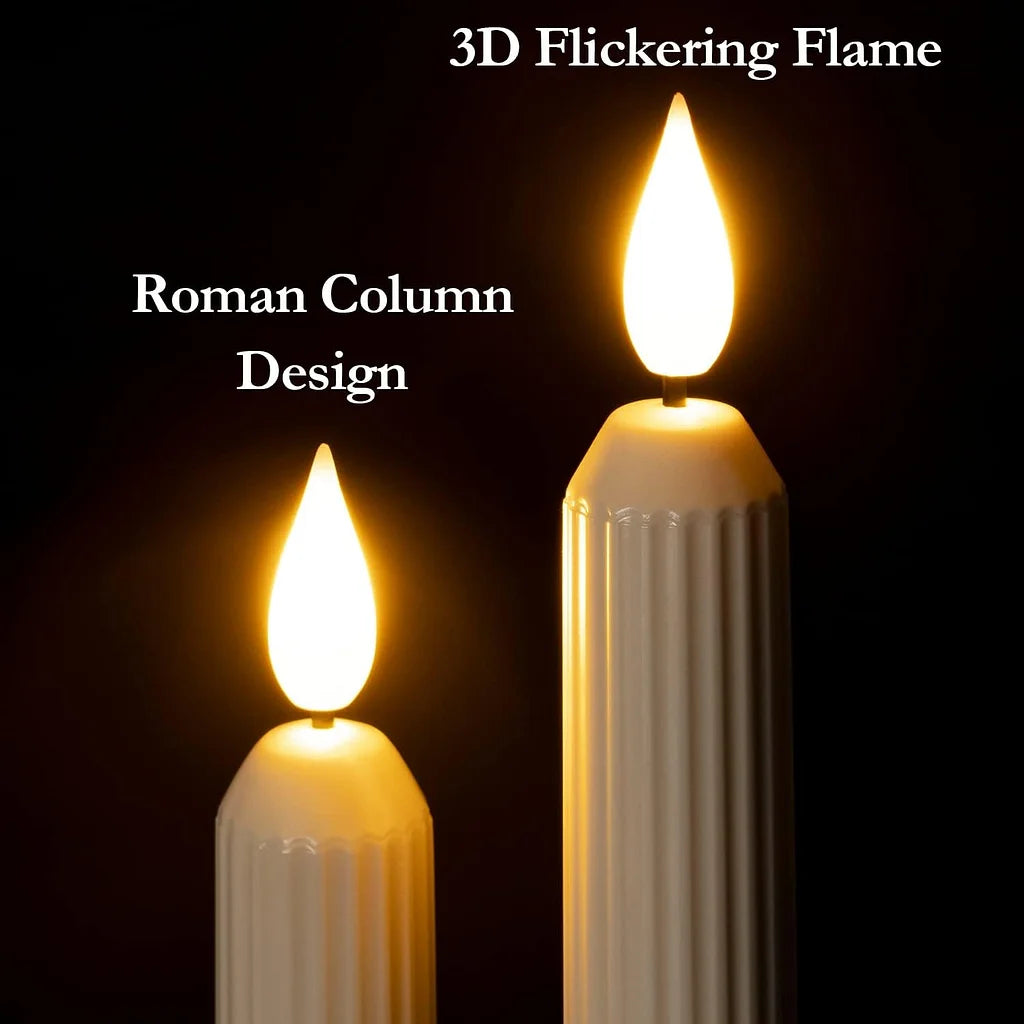 🔥Window Flameless Led Taper Candles with Sensor Dusk to Dawn – Housgift